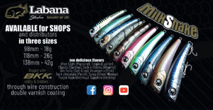 Labana Studio Milkshake 98 mm 18 grams Floating Lure Dark Coffee (0858